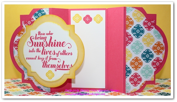Gate Fold Card Tutorial Using Window Frames Framelits | Stamping With ...