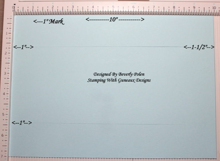 Step Ladder Center Cut Card Fold | Stamping With Guneaux Designs