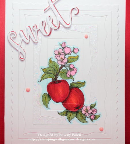 Power Poppy Apples In Season Digital Stamp | Stamping With Guneaux Designs